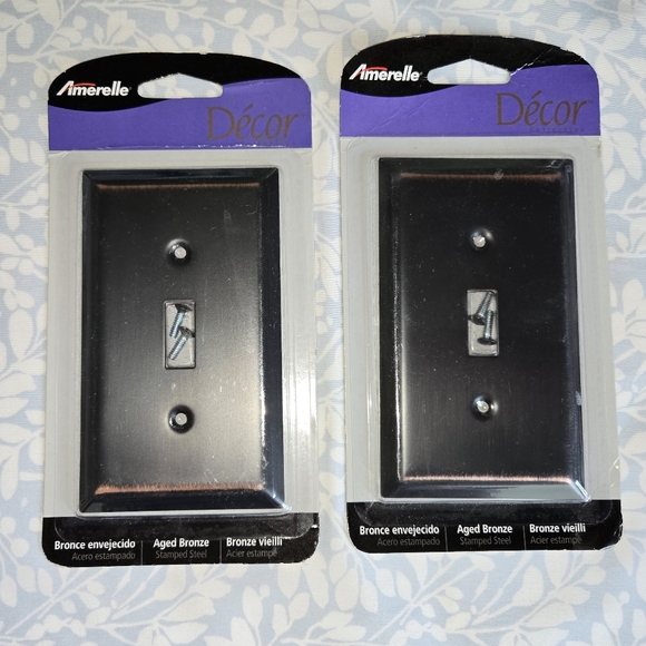 amerelle | Other | New Set Of 2 Bronzed Light Switch Fixtures | Poshmark